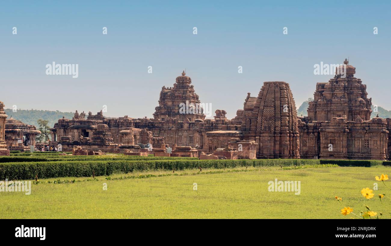 'Pattadakal, also called Raktapura,is a complex of Hindu temples built ...