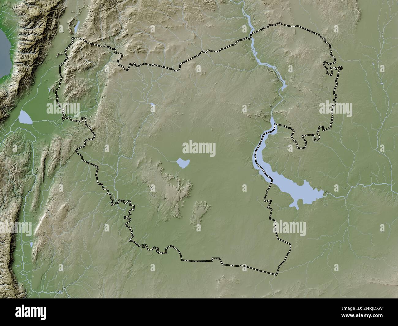 Aleppo, province of Syria. Elevation map colored in wiki style with ...