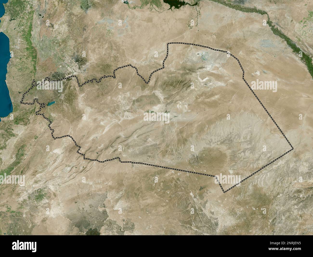 Hims, province of Syria. High resolution satellite map Stock Photo - Alamy