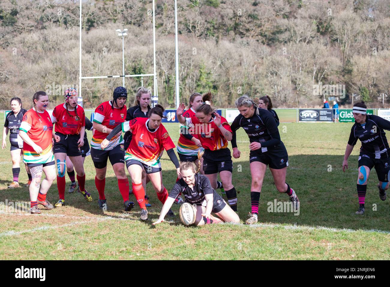 Camborne RFC play Cornish all blacks, Launceston 56/0 Stock Photo - Alamy