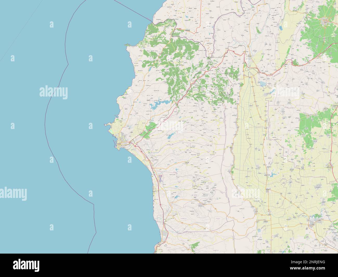 Lattakia, province of Syria. Open Street Map Stock Photo - Alamy