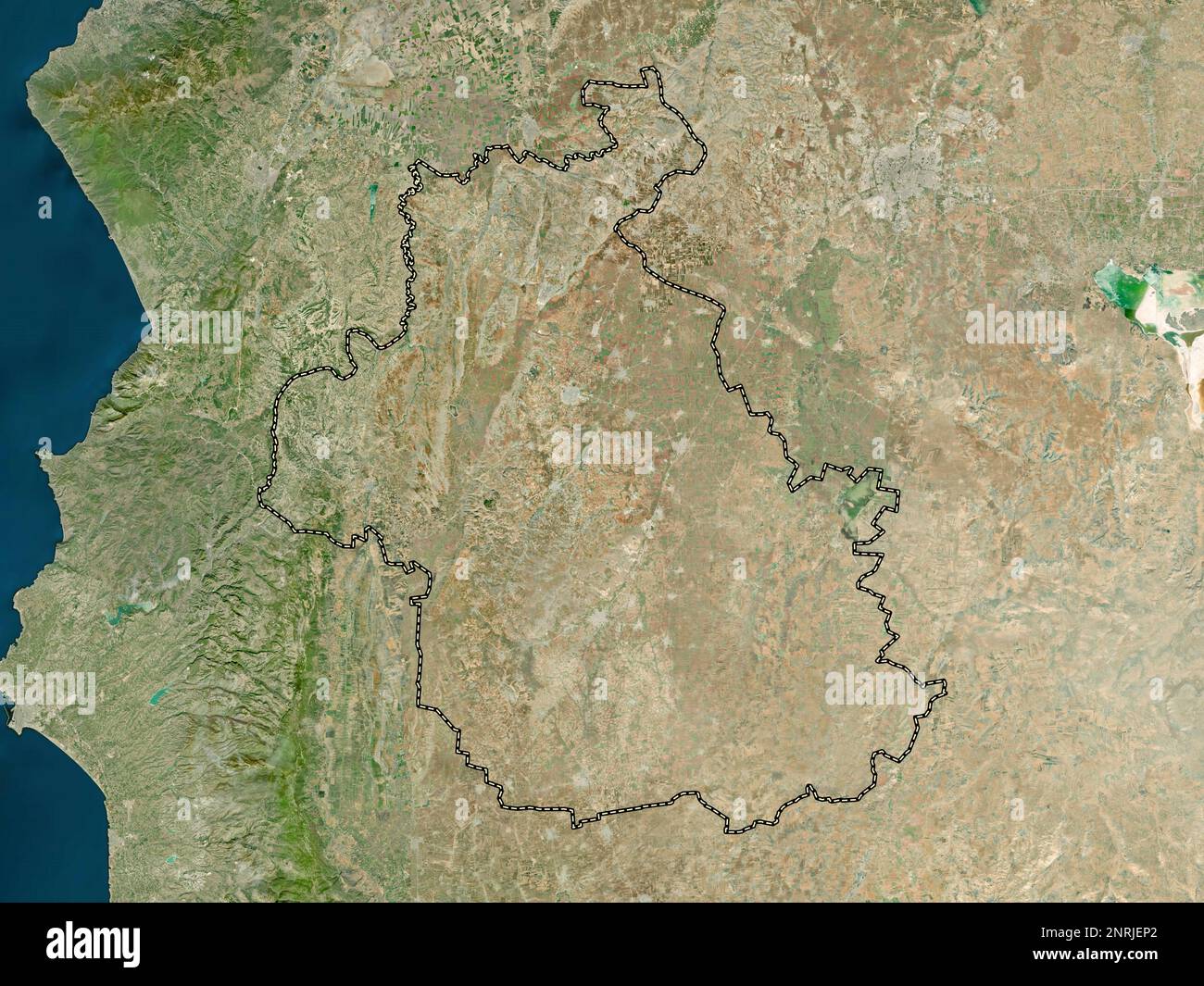 Idlib, province of Syria. High resolution satellite map Stock Photo - Alamy
