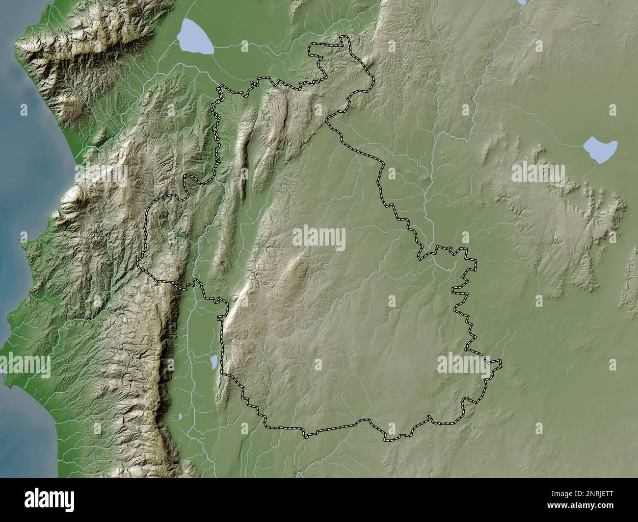 Idlib, province of Syria. Elevation map colored in wiki style with ...