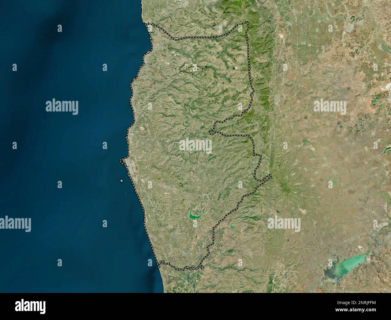 Tartus, province of Syria. High resolution satellite map Stock Photo ...