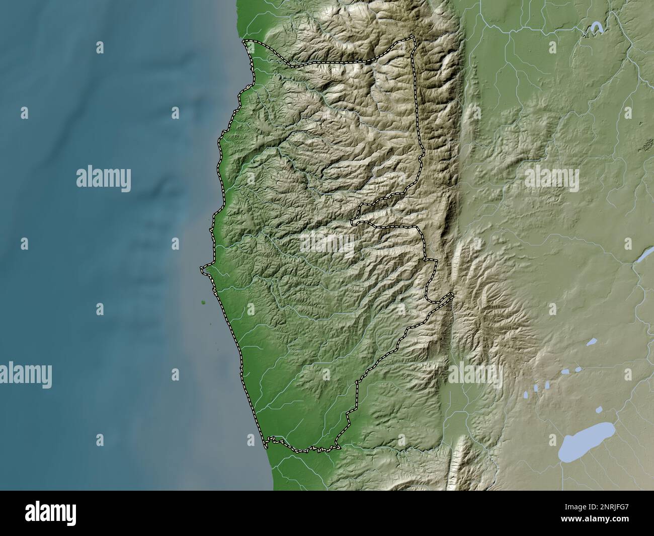 Tartus, province of Syria. Elevation map colored in wiki style with ...