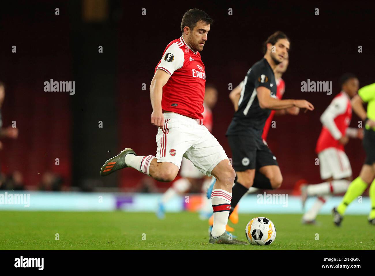 Arsenal's defender Sokratis Papastathopoulos during the UEFA Europa ...