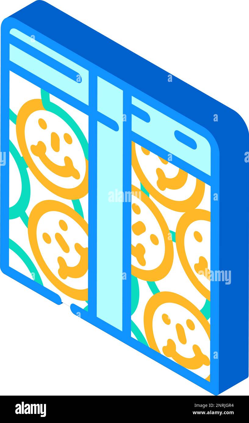 happy gift box isometric icon vector illustration Stock Vector Image ...