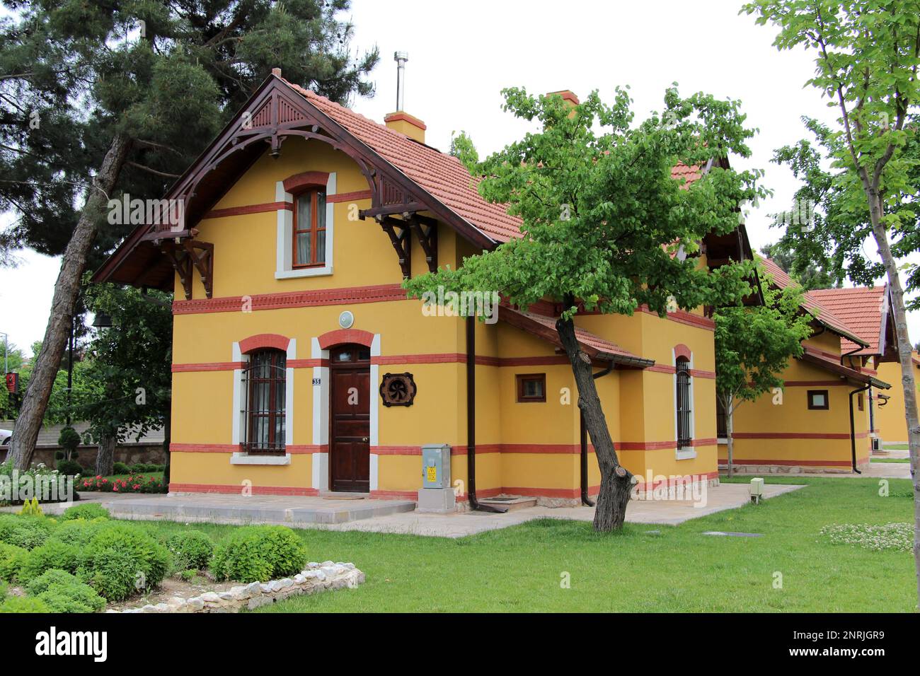 Konya station housing units built at the end of the 19th century in the ...