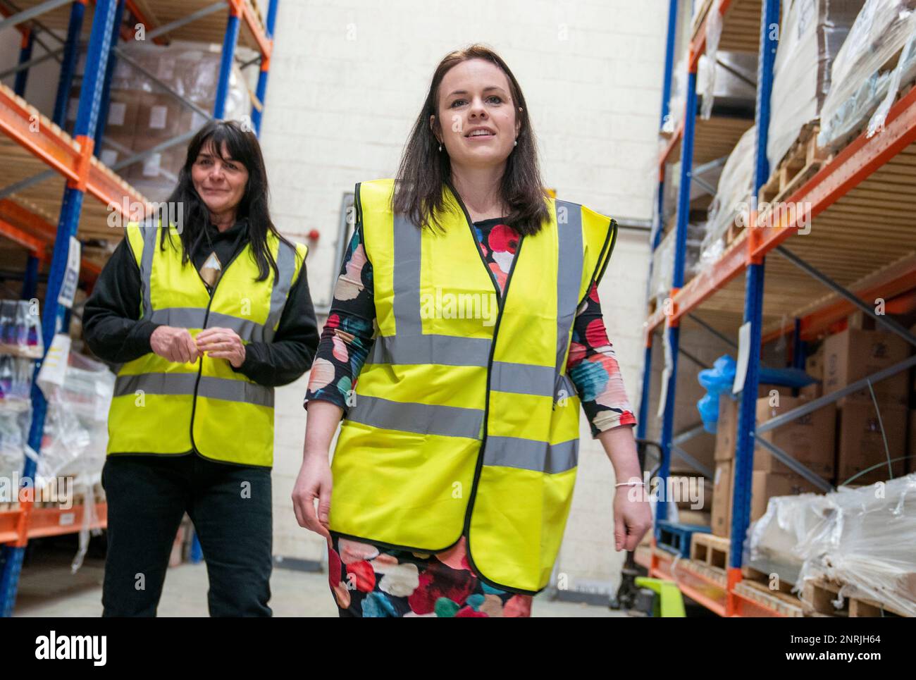 Scottish National Party leadership candidate Kate Forbes during a visit ...