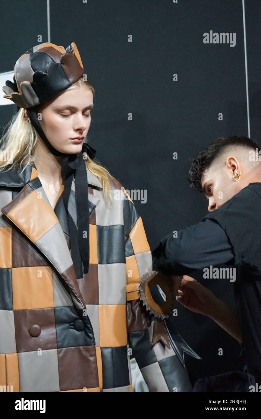 The backstage of Budapest Select at Milan Fashion Week 2023 is a ...