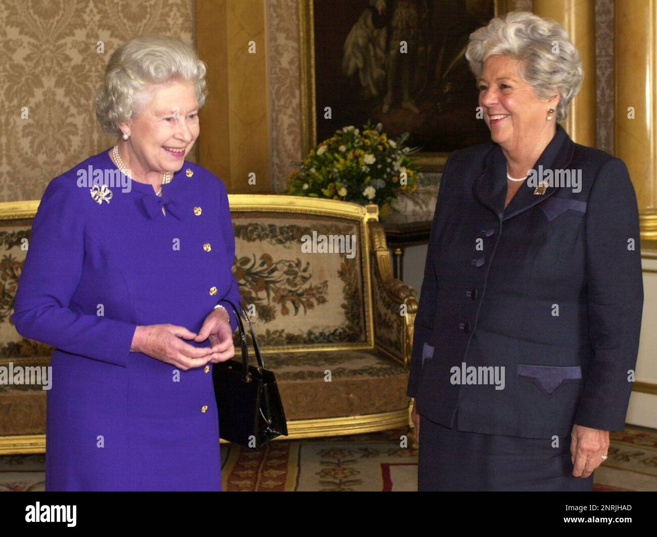 Betty boothroyd and queen elizabeth hi-res stock photography and images ...