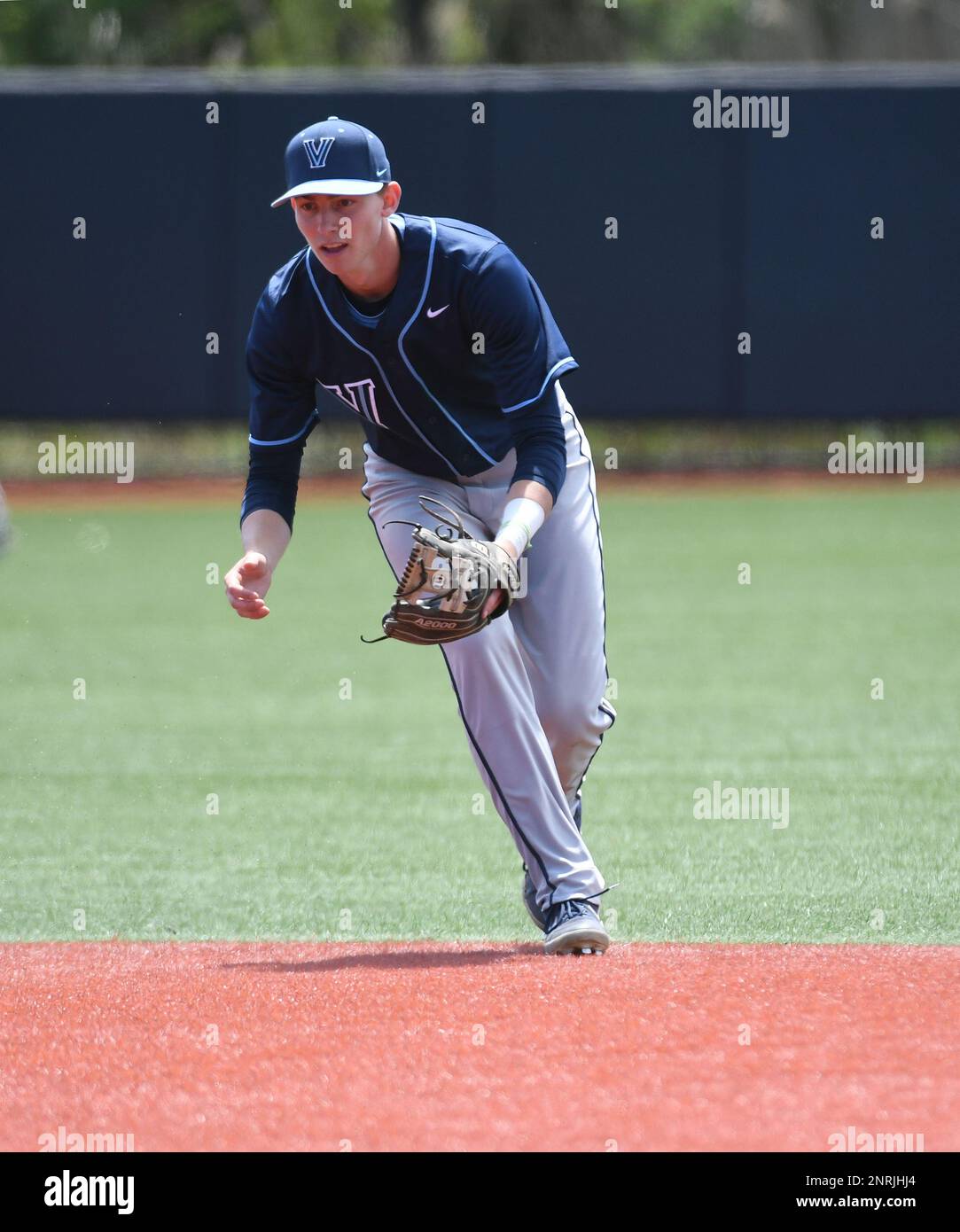 Villanova University Wildcats infielder Pat O'Neill (2) during game ...