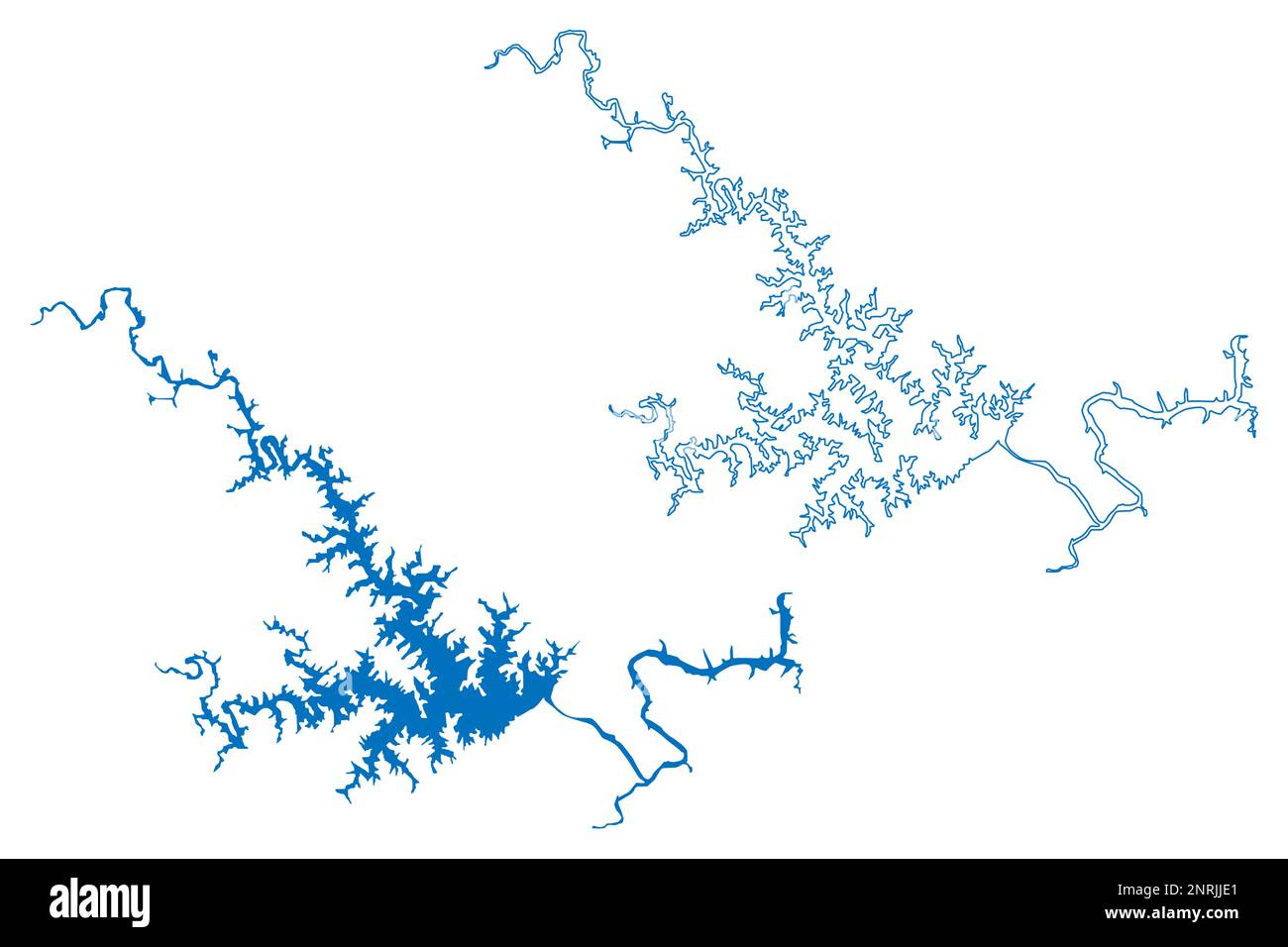 Lake Smith Mountain and Leesville Reservoir (United States of America ...