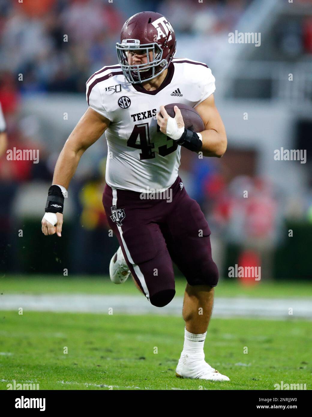 ATHENS, GA - NOVEMBER 23: Texas A&M Aggies fullback Cagan Baldree (43 ...