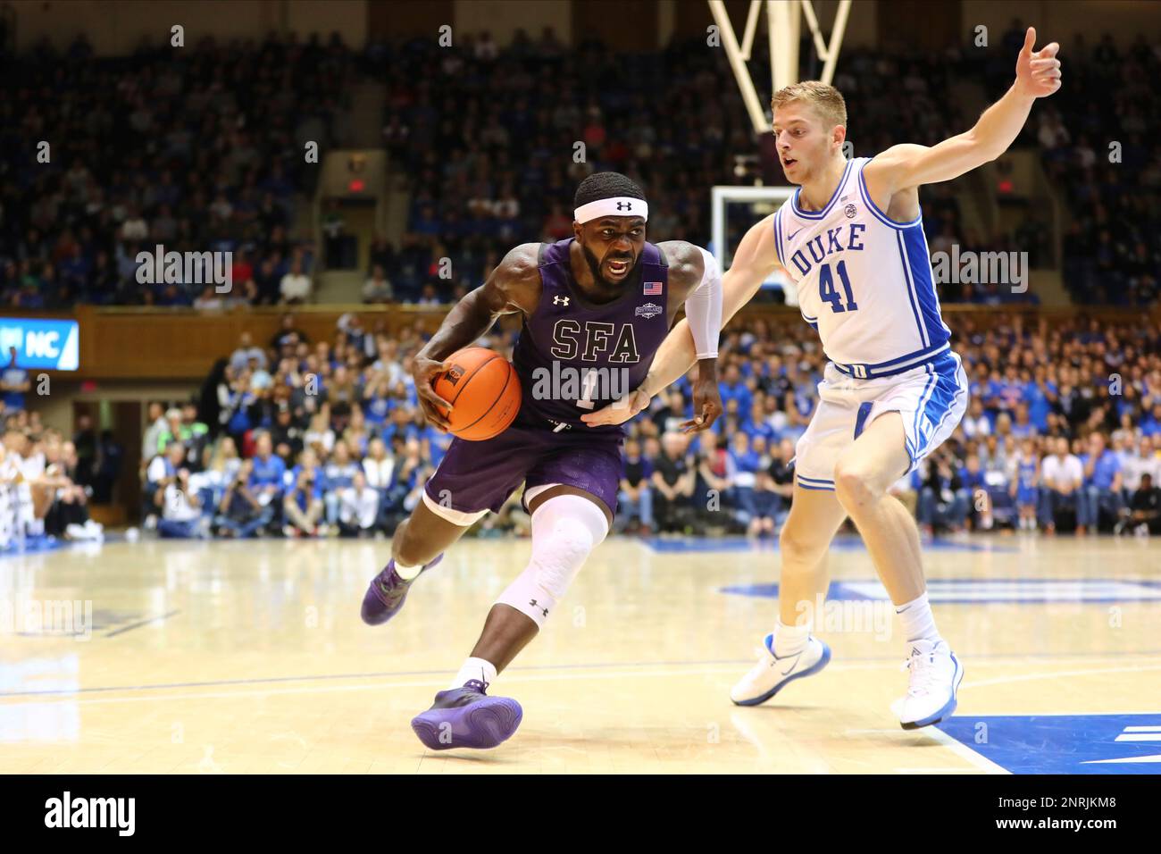DURHAM, NC - NOVEMBER 26: Stephen F. Austin Lumberjacks guard Kevon ...