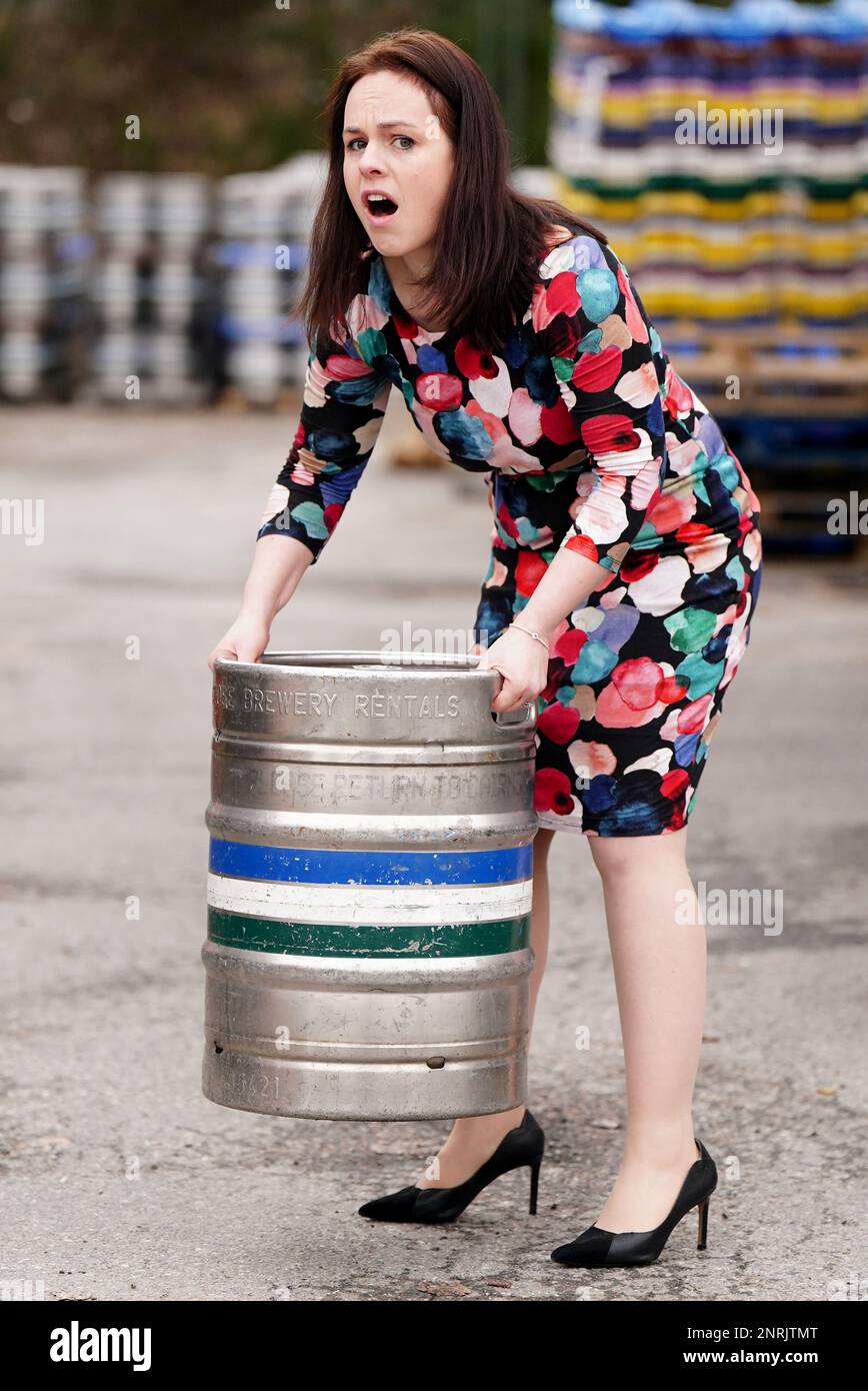 Scottish National Party leadership candidate Kate Forbes during a visit ...