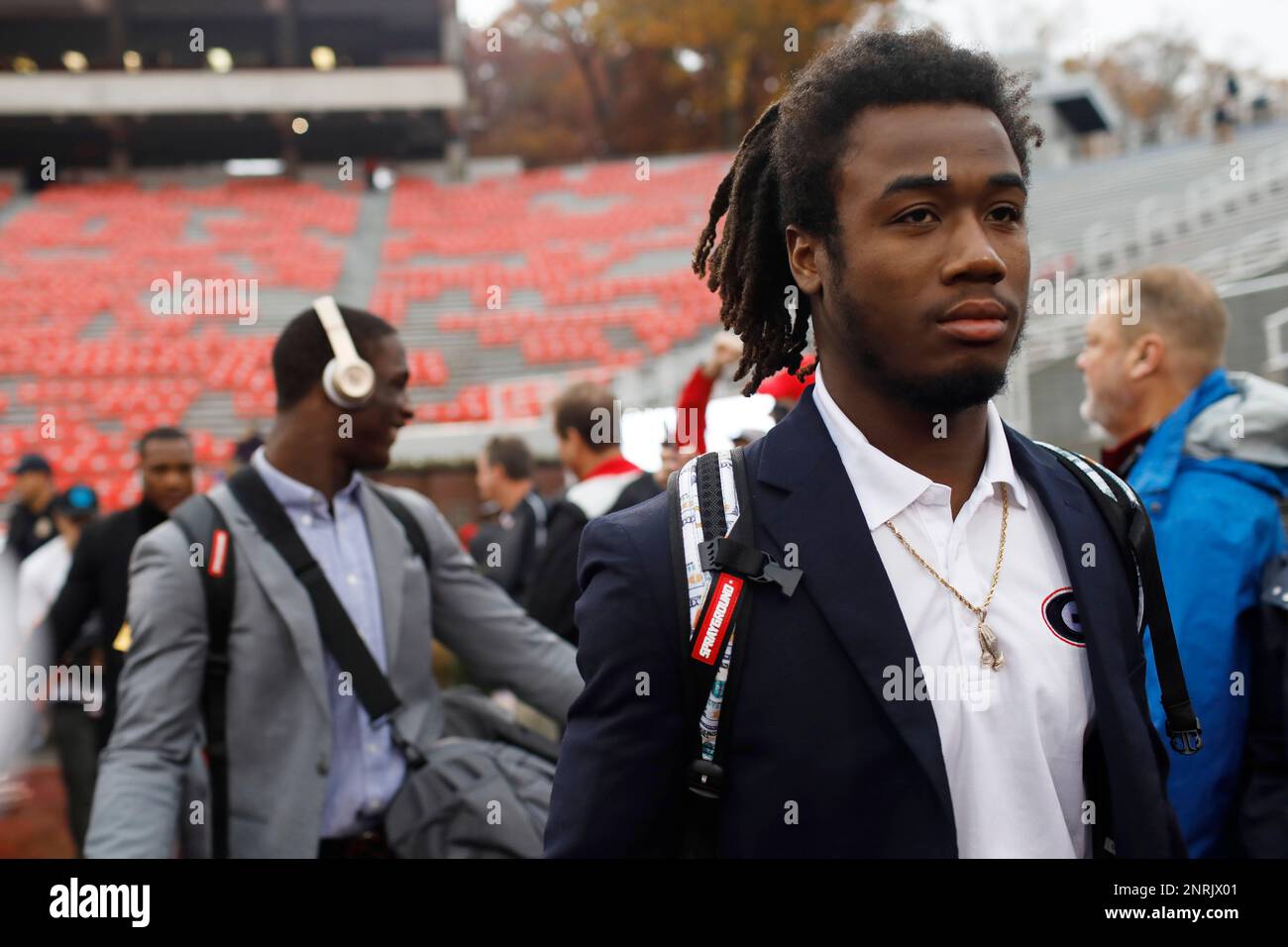 Georgia running back James Cook (4) at the Dawg Walk before an NCAA ...