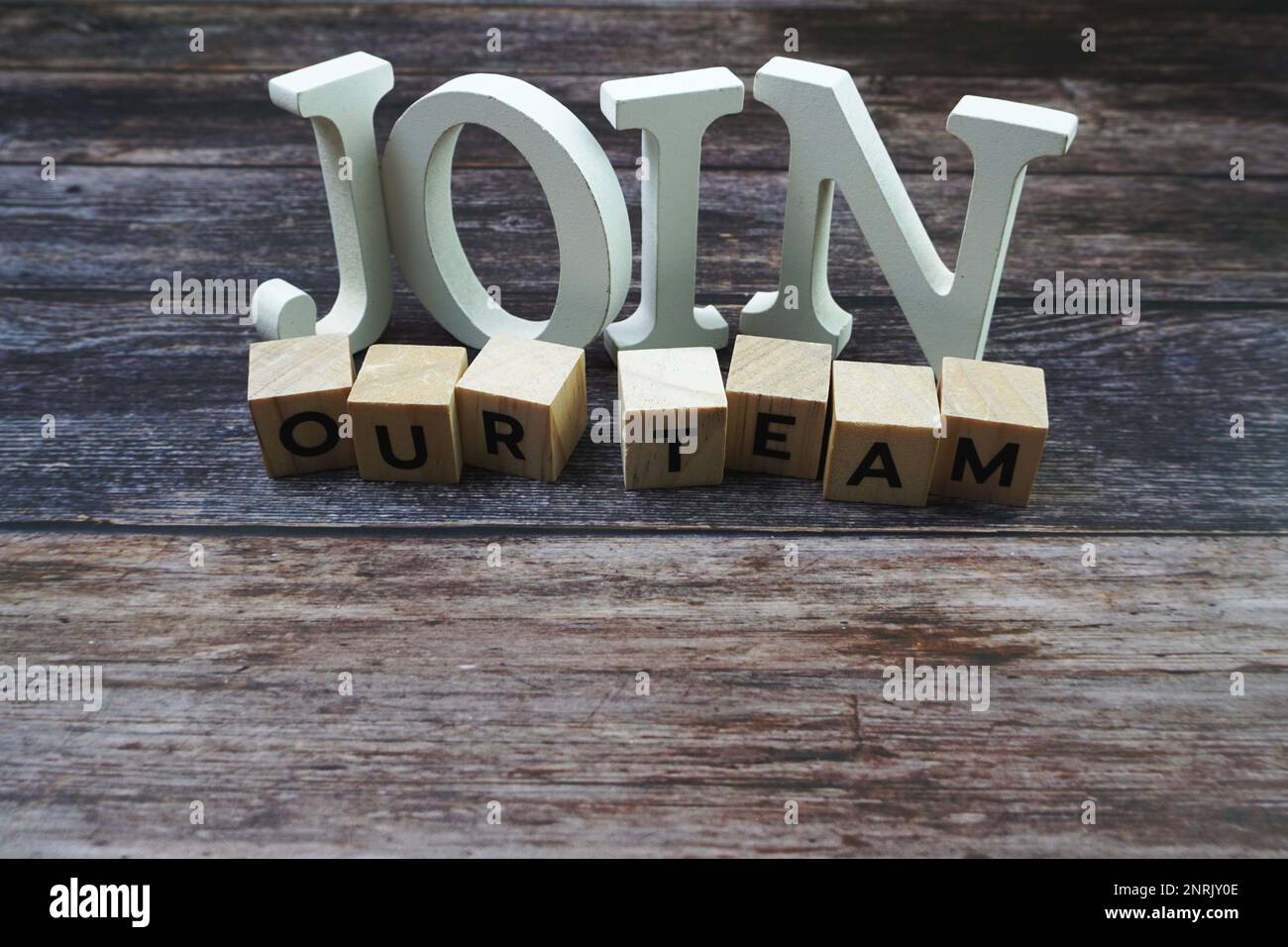 Join Our Team Word alphabet letters on wooden background Stock Photo ...