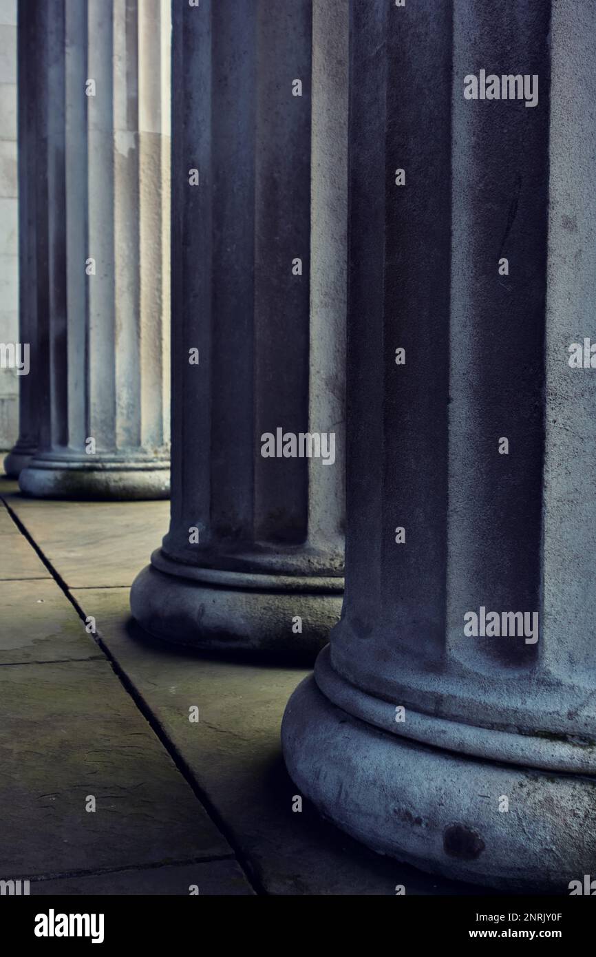 Base of stone pillars Stock Photo - Alamy