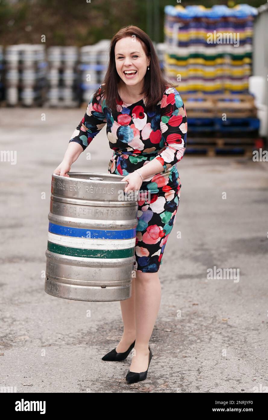 Scottish National Party leadership candidate Kate Forbes during a visit ...