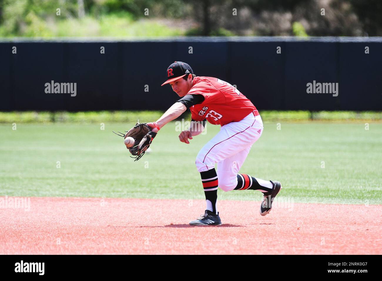 Rutgers University Scarlet Knights infielder David Soto (33) during ...