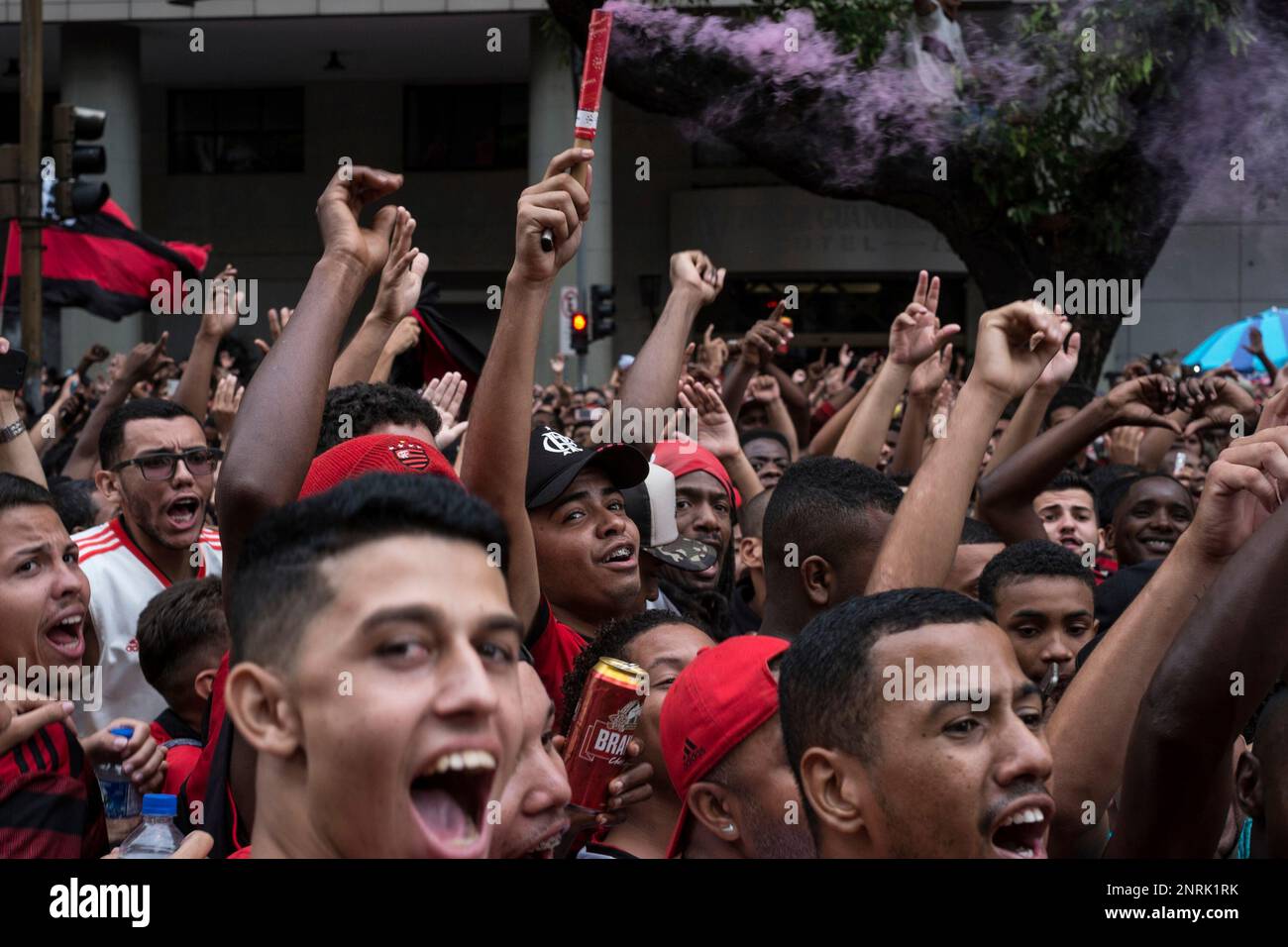 RJ - Rio de Janeiro - 11/24/2019 - Flamengo Parade - Fans fans for the ...