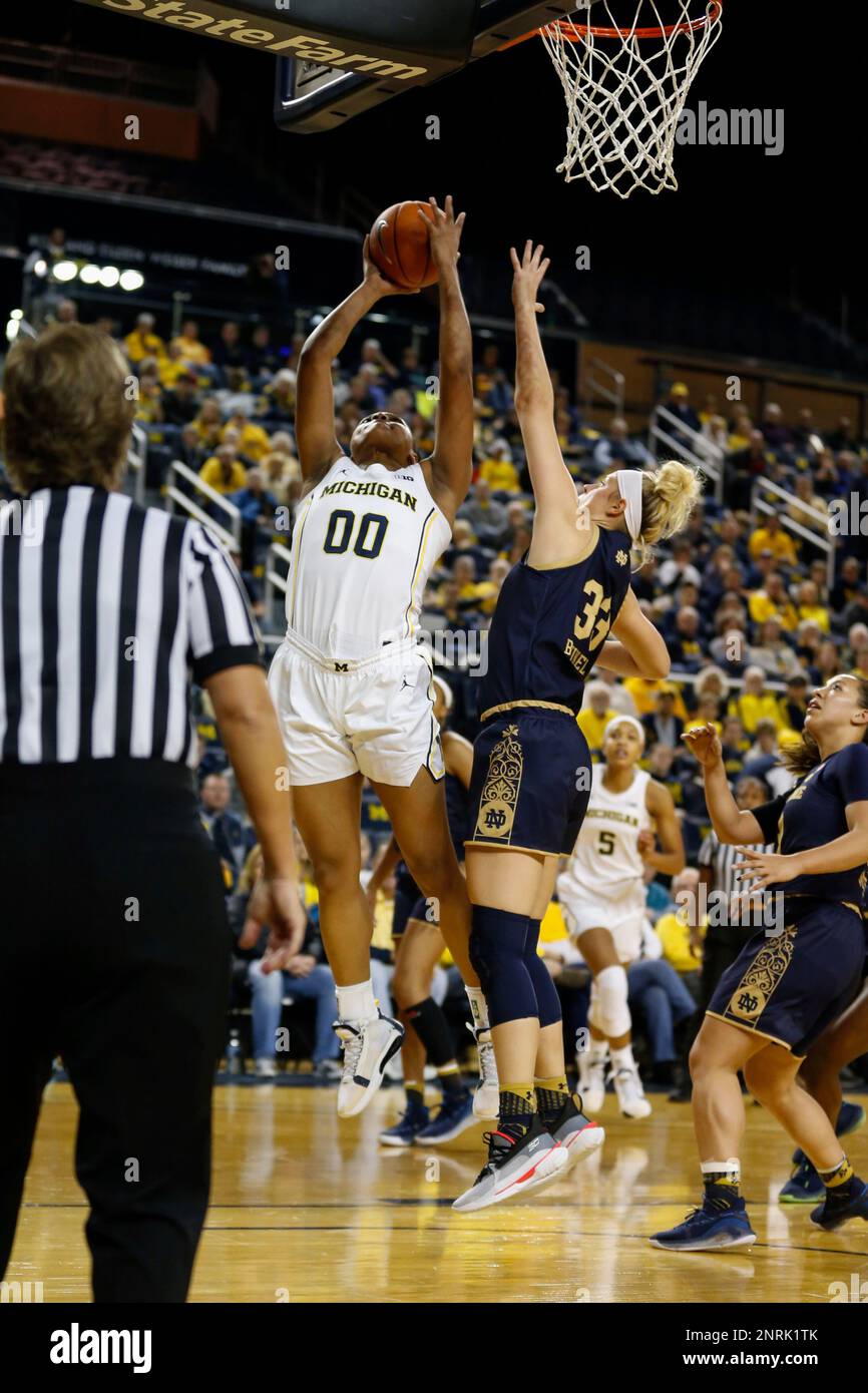 ANN ARBOR, MI - NOVEMBER 23: Michigan Wolverines forward Emily Kiser ...