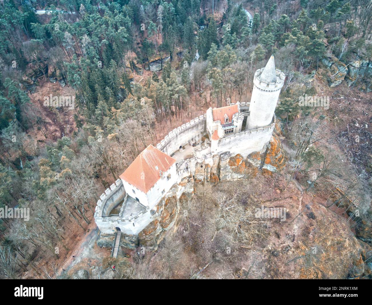 Kokorin Castle. Gothic castle is located in the Village Kokorin ...