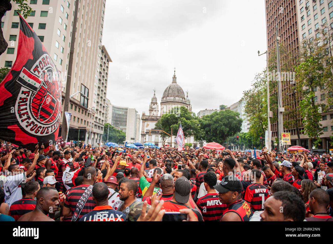 RJ - Rio de Janeiro - 24/11/2019 - Flamengo Parade - Supporters crowd ...