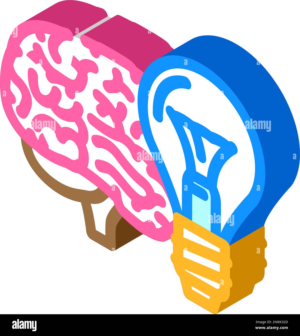 mind brain human isometric icon vector illustration Stock Vector Image ...