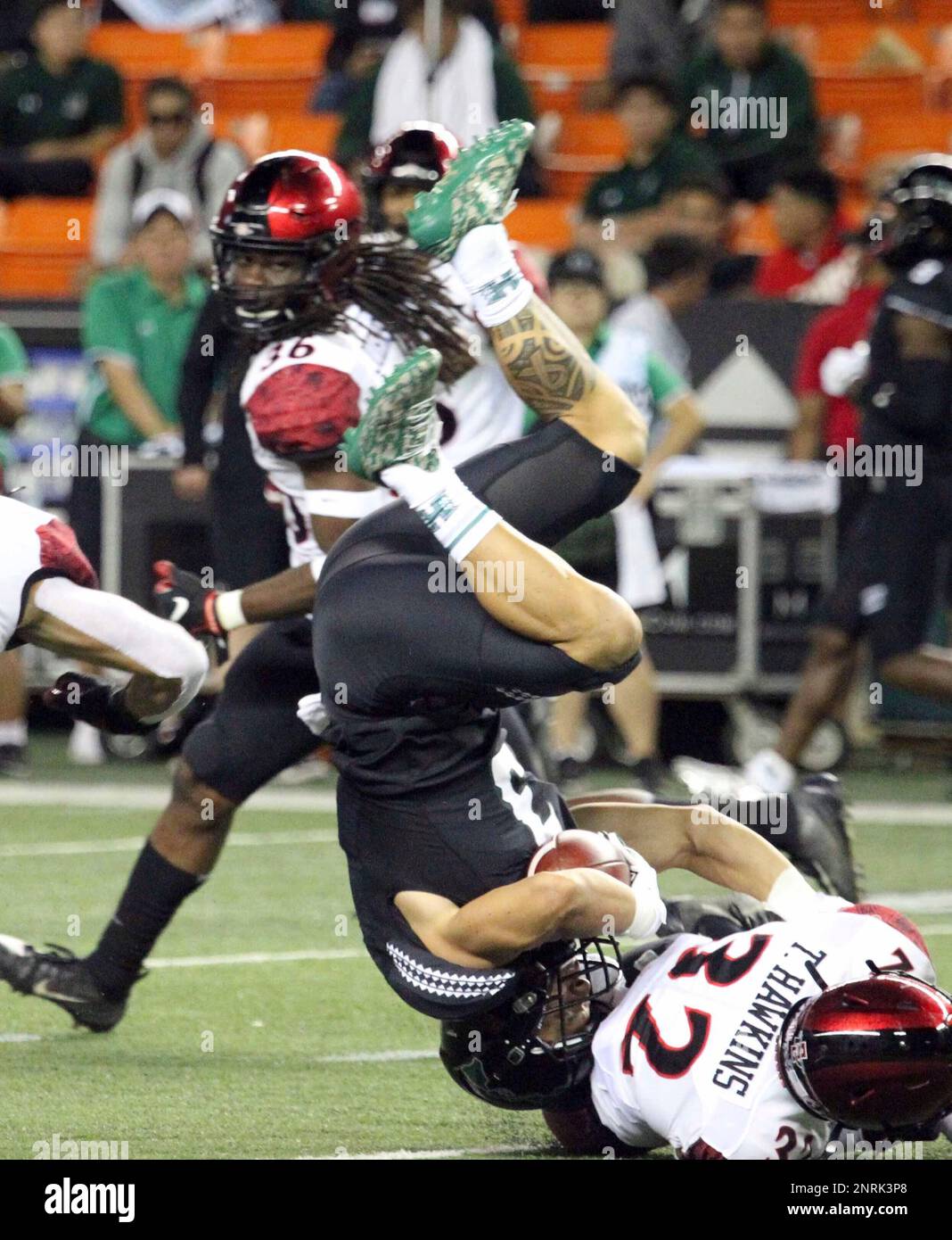 November 23, 2019 - Hawaii Rainbow Warriors wide receiver Jason-Matthew ...