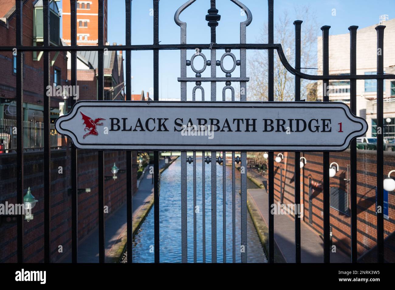 Black Sabbath Bridge on Broad Street, Birmingham Stock Photo - Alamy