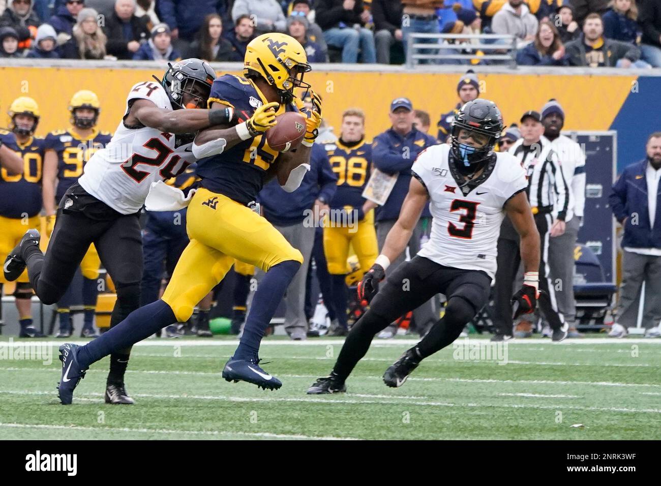 MORGANTOWN, WV - NOVEMBER 23: Oklahoma State Cowboys Safety Jarrick ...