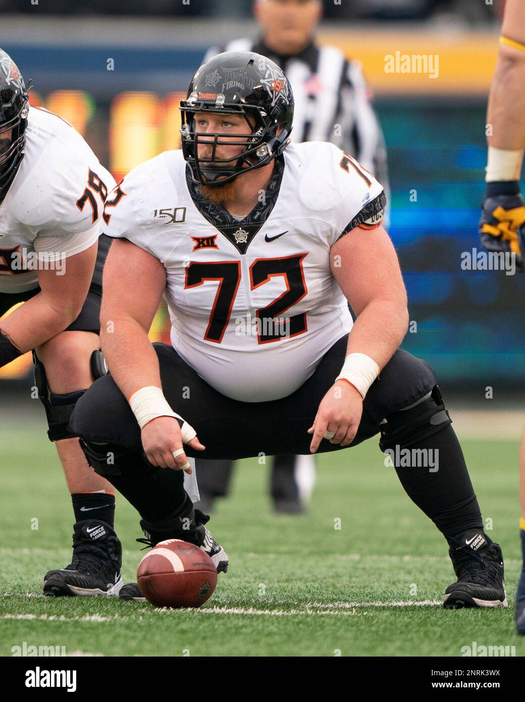 MORGANTOWN, WV - NOVEMBER 23: Oklahoma State Cowboys Offensive Lineman ...