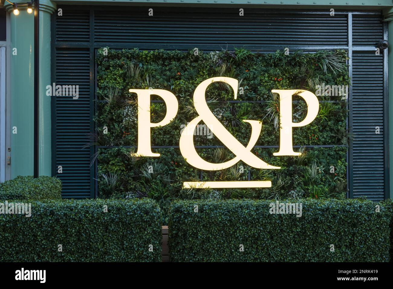Pitcher & and Piano pub sign in Brindley Place, Birmingham Stock Photo ...