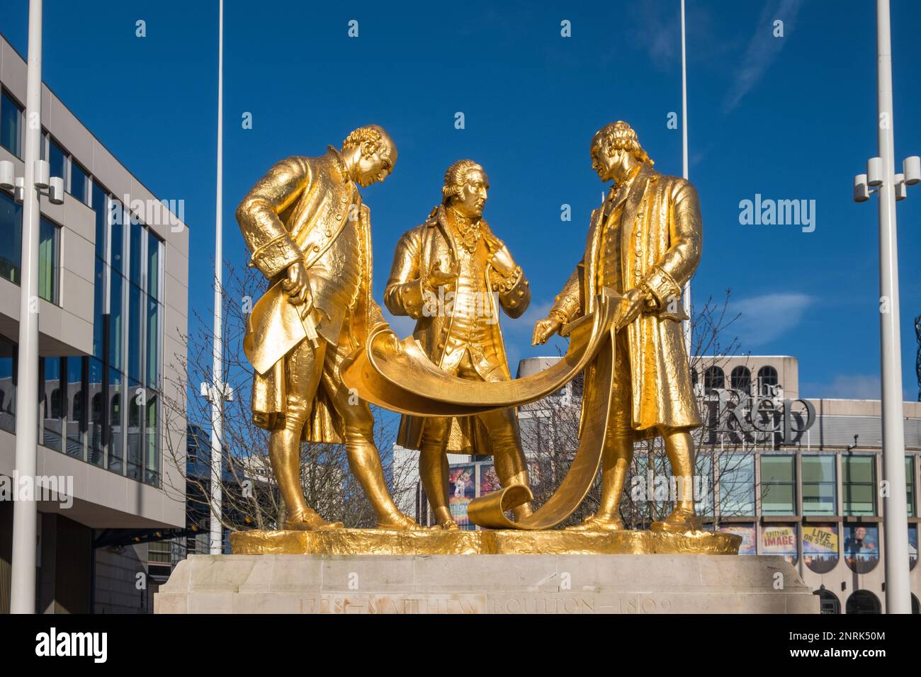 Watt and murdoch gilded bronze statue hi-res stock photography and ...