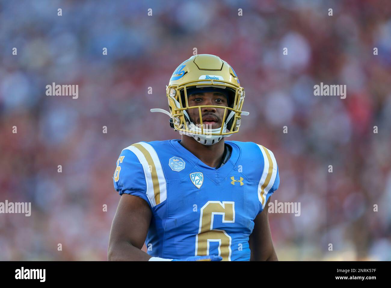 UCLA Bruins running back Martell Irby (6) during the UCLA Bruins vs USC ...