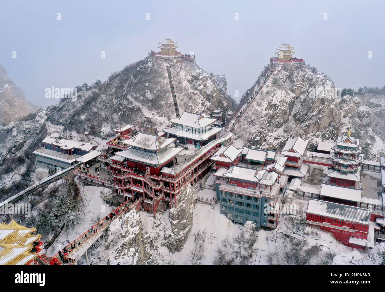 Luoyang. 23rd Feb, 2023. This aerial photo taken on Feb. 23, 2023 shows ...