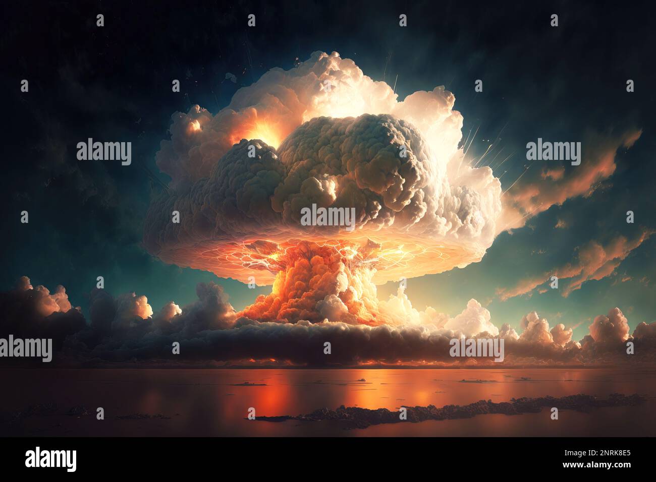 Atom bomb mushroom cloud explosion hi-res stock photography and images ...