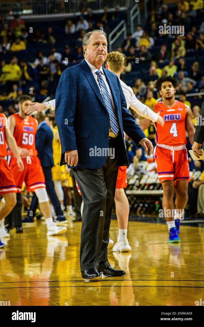 ANN ARBOR, MI - NOVEMBER 22: Houston Baptist Huskies head coach Ron ...
