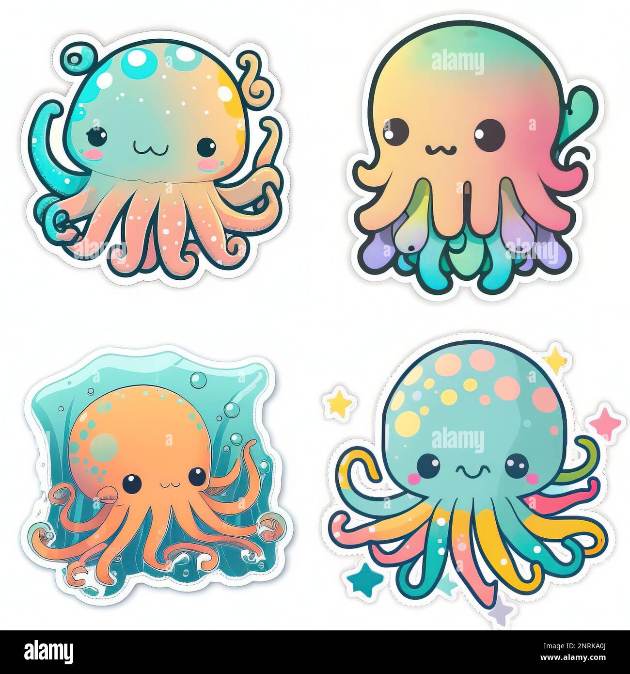 Cartoon sea creatures hi-res stock photography and images - Alamy