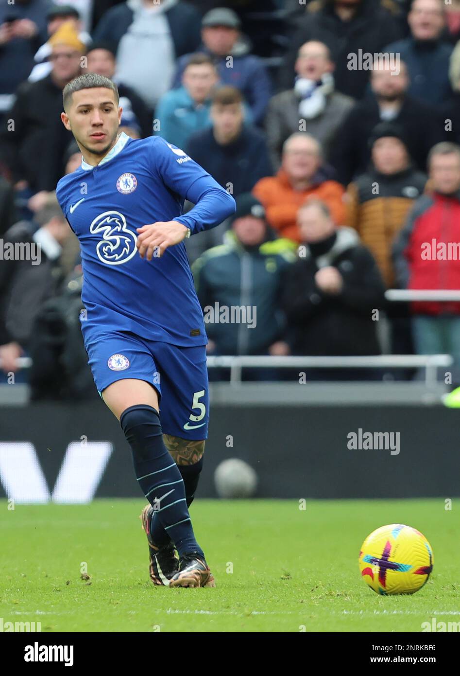 Chelsea's Enzo Fernandez in action during the English Premier League ...