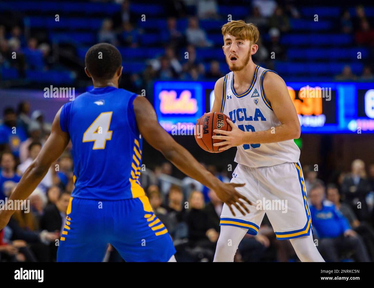 LOS ANGELES, CA - NOVEMBER 21: UCLA Bruins guard Jake Kyman (13) looks ...