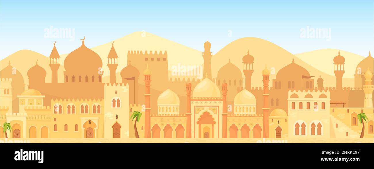 Marrakech city view Stock Vector Images - Alamy