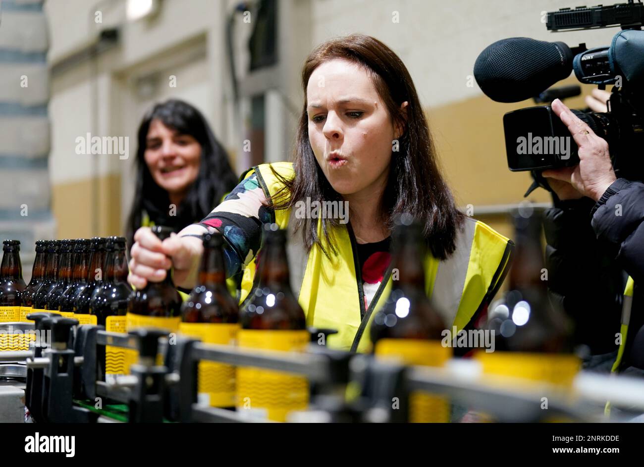 Scottish National Party leadership candidate Kate Forbes during a visit ...