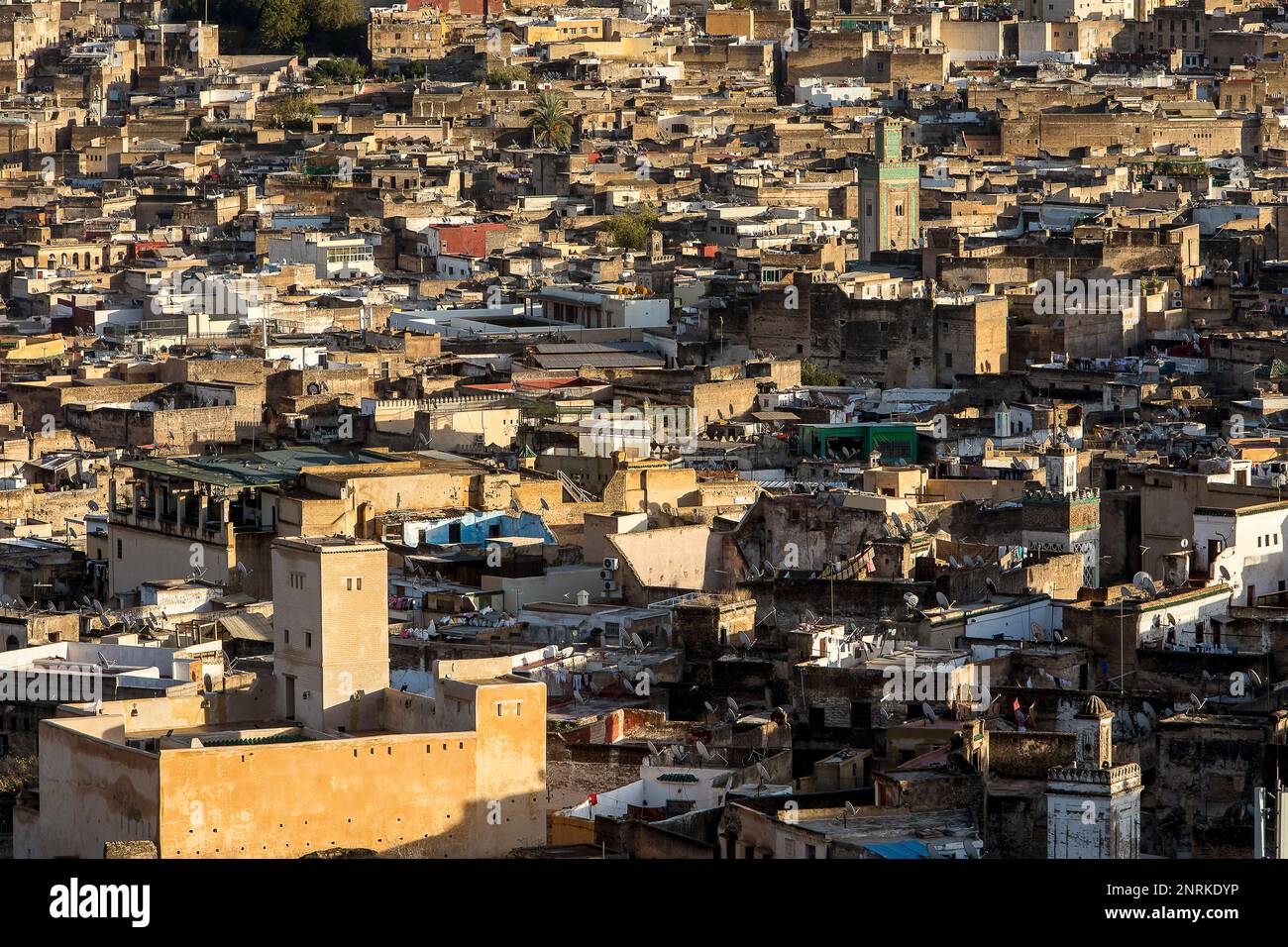 Roofs of the medina, Fez. Morocco Stock Photo - Alamy