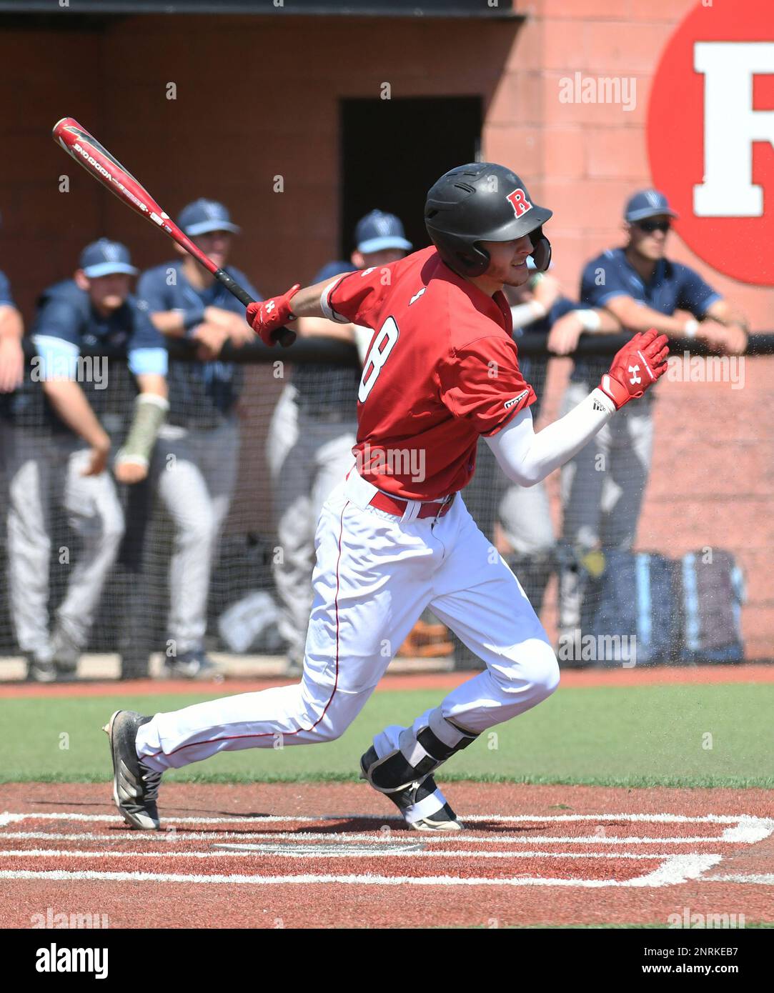Rutgers University Scarlet Knights infielder Mike Nyisztor (8) during ...