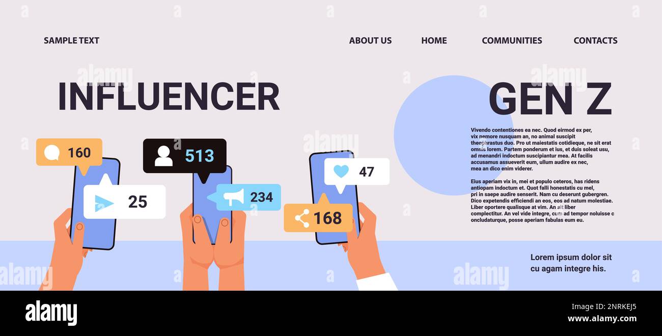 social media influencers using smartphones generation Z lifestyle ...