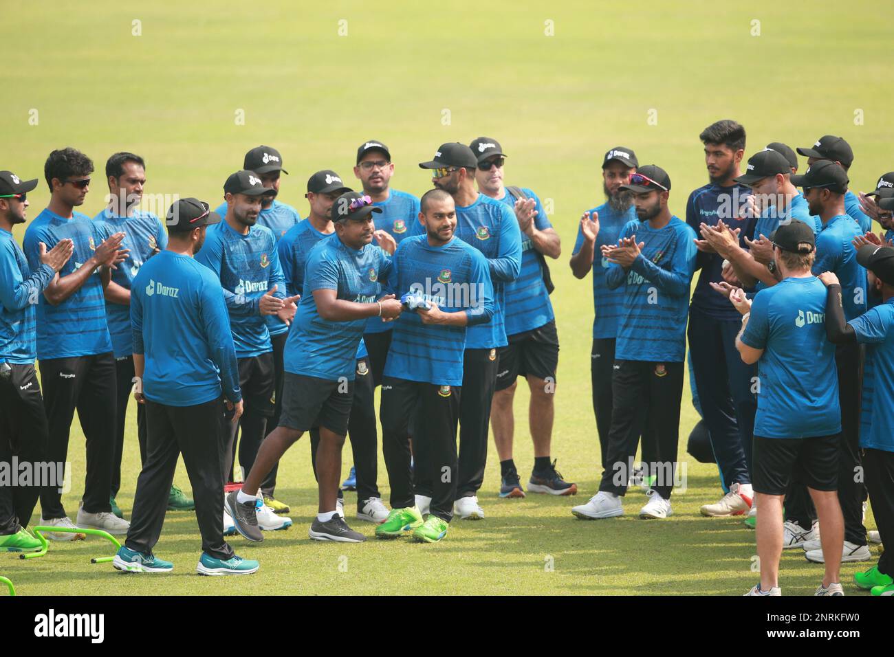 Bangladesh all-rounder Mehedi Hasan Miraz received the ICC Men's ODI ...