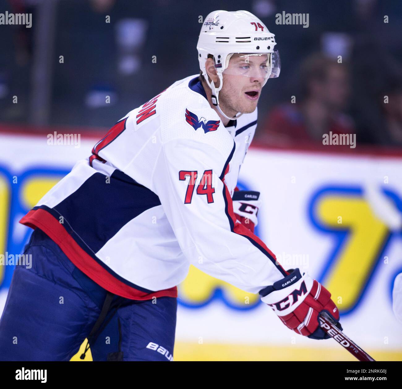 NHL profile photo on Washington Capitals player John Carlson during a ...